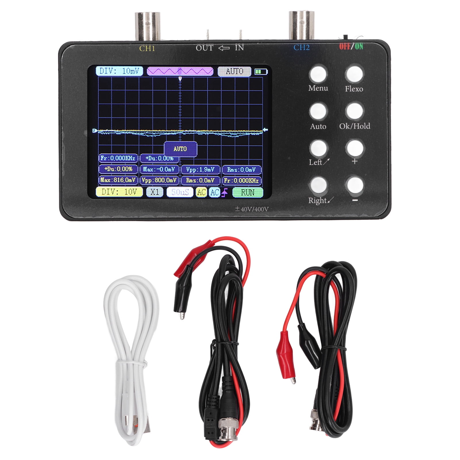 Digital Oscilloscope, 2 Channel Portable Signal Generator 2mhz ...