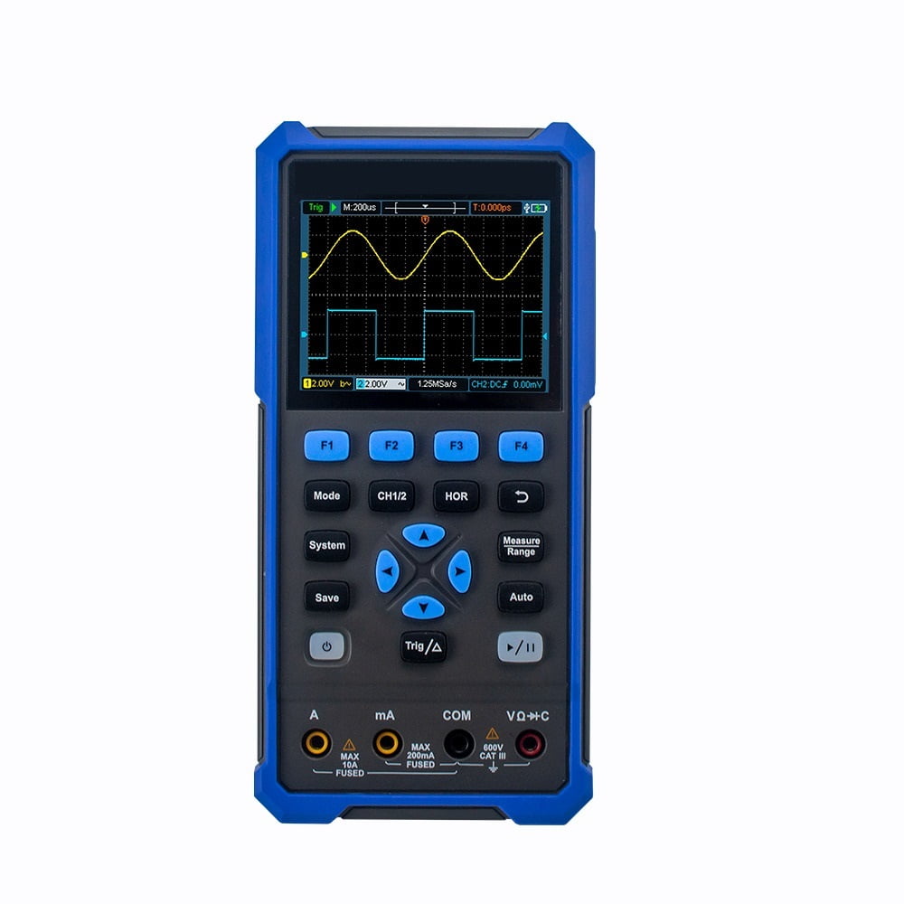 Digital Oscilloscope 2 Channels 200Mhz Bandwidth Portable 3 in 1 USB ...