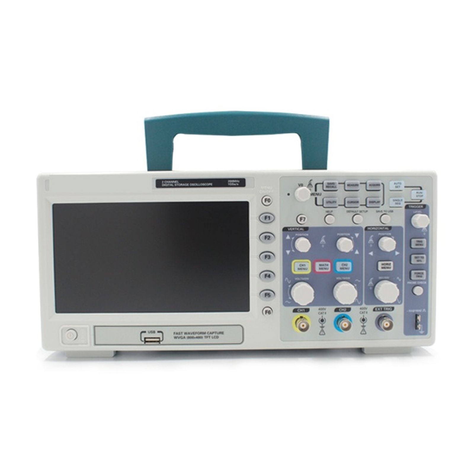 Digital Oscilloscope 200MHz bandwidth 2 Channels PC USB LCD Portable ...