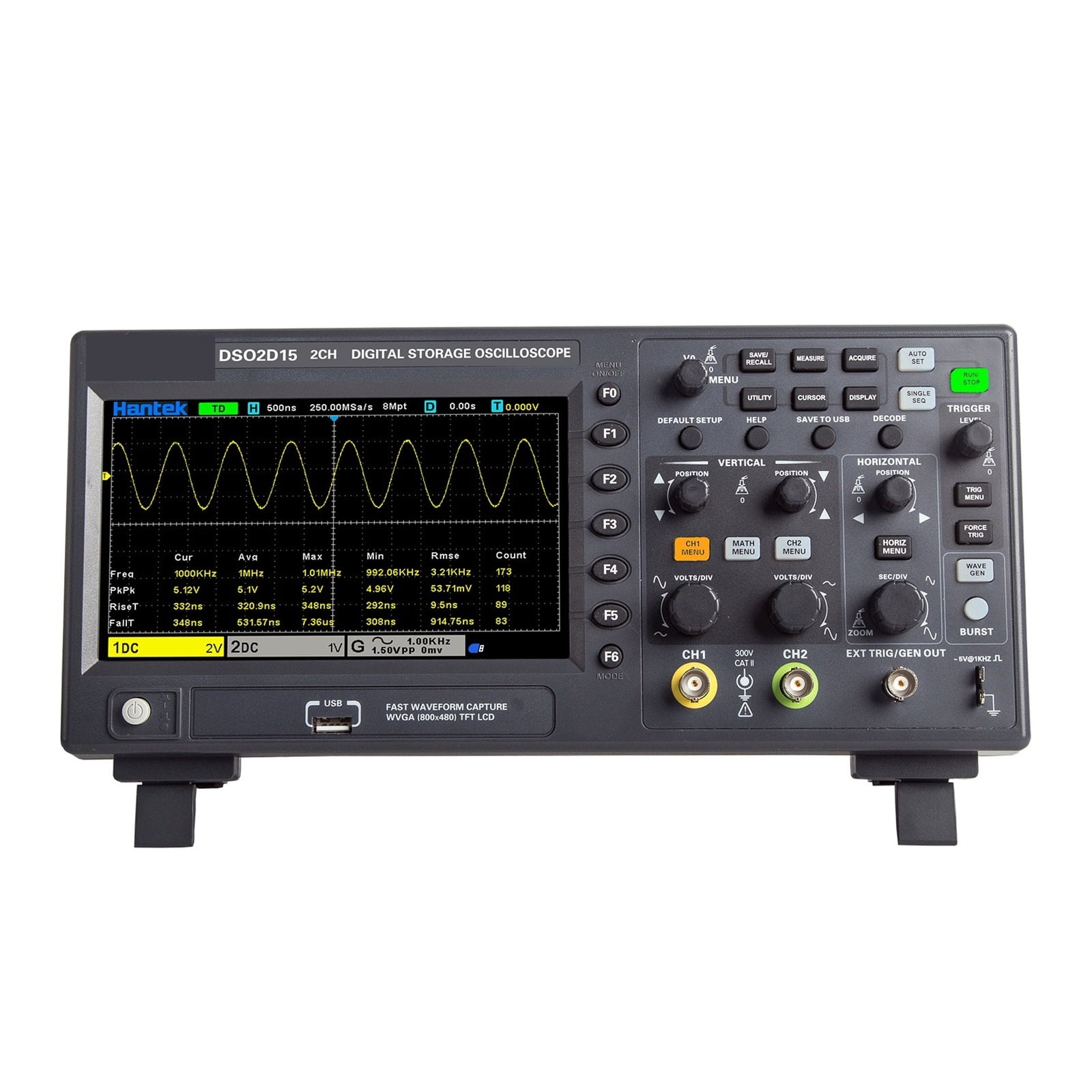 Digital Oscilloscope DSO2C10 2C15 2D10 2D15 2CH 100/150MHZ Storage ...