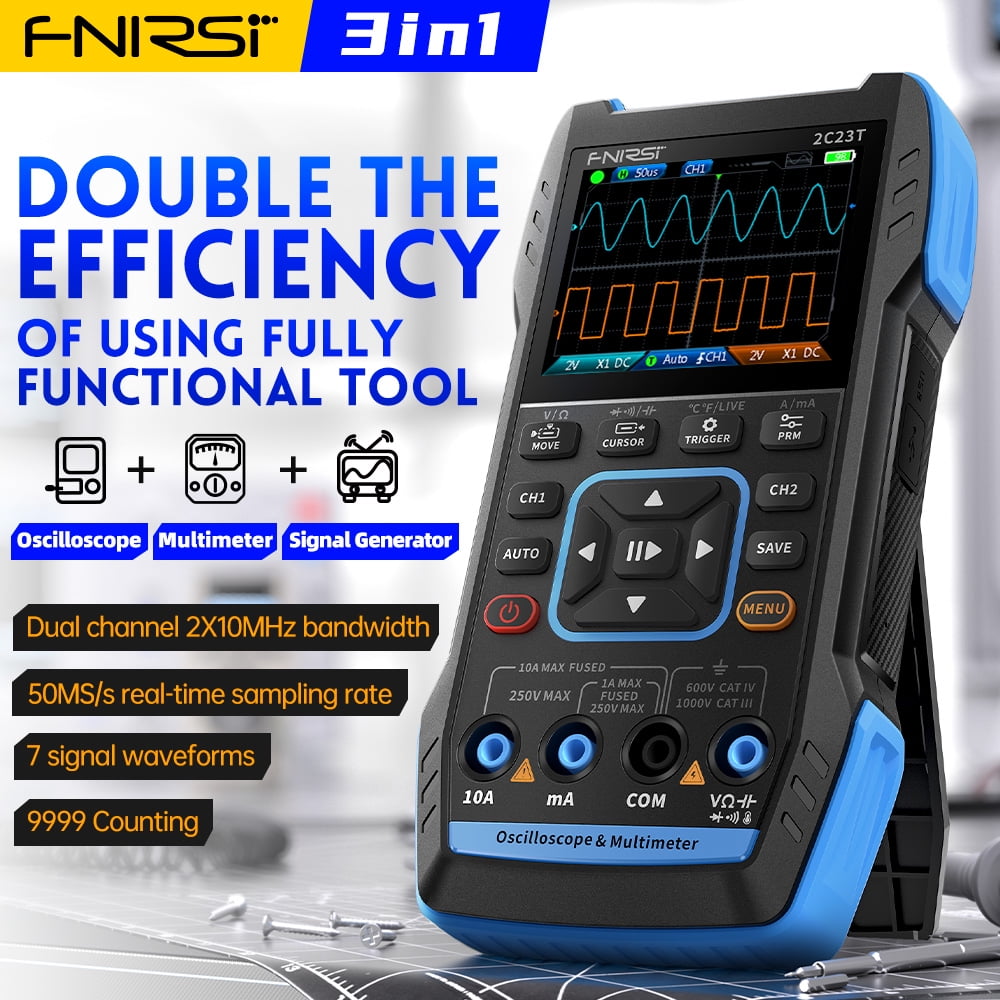 Digital Oscilloscope Multimeter 3 In 1 Dual Channel 50MS/s Sampling ...