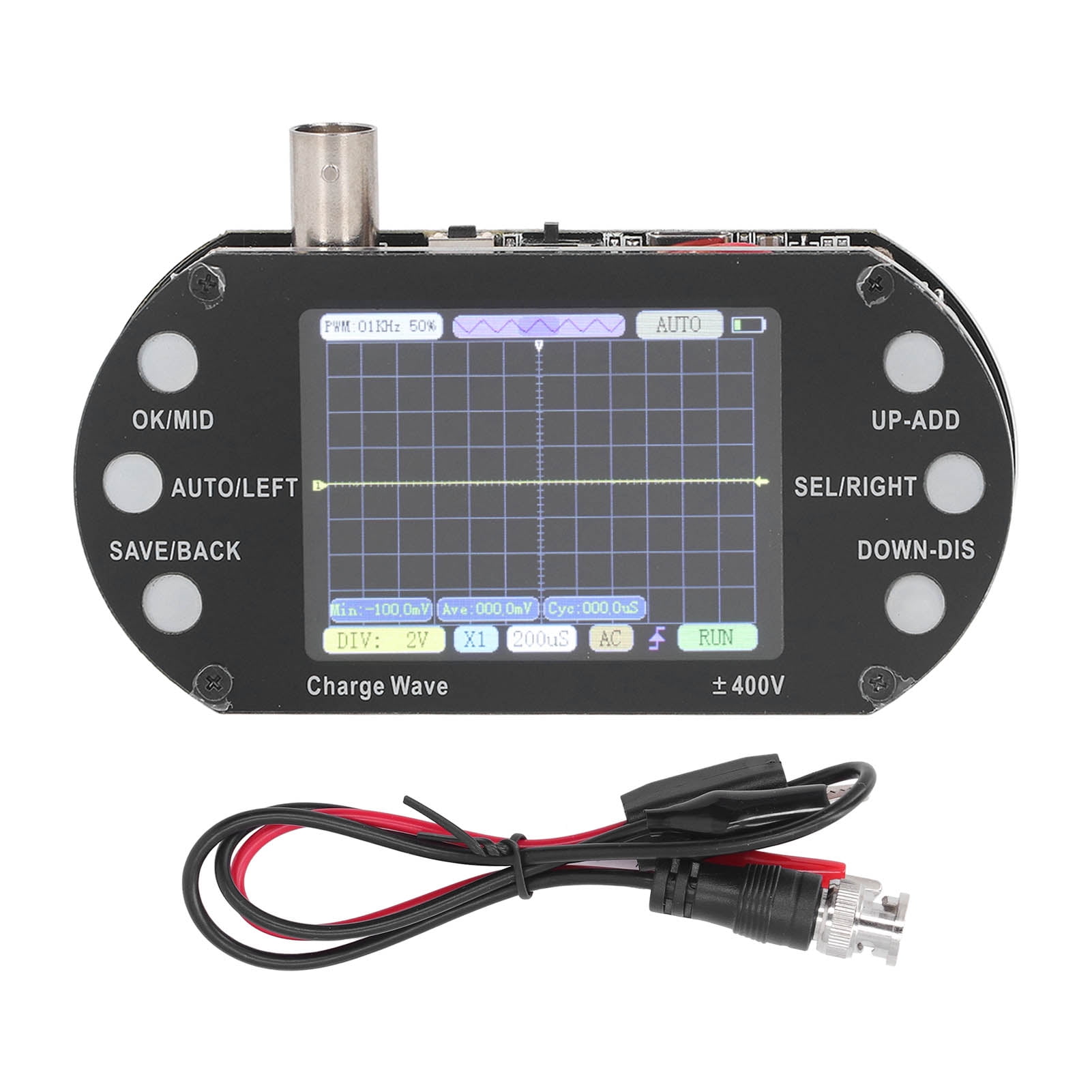 Digital Oscilloscope, Portable Storage Handheld Oscilloscope 2.5MHz ...