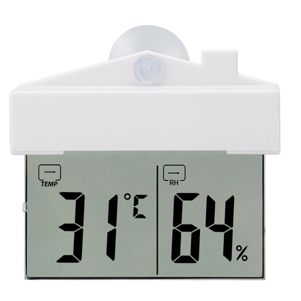 Digital Outdoor Window Thermometer Detachable Bracket & Records MIN/MAX ...