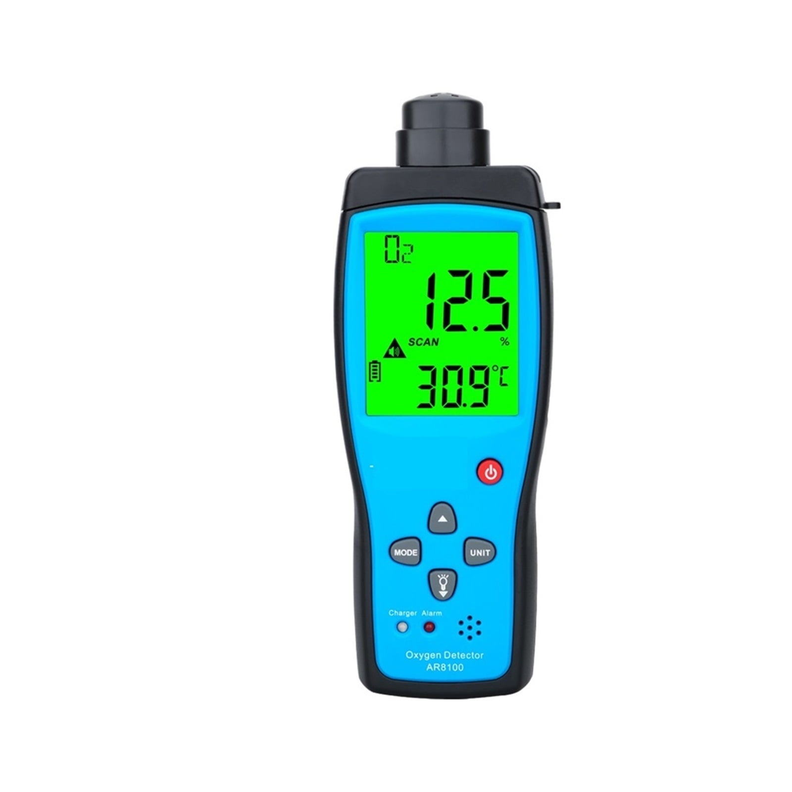 Digital Oxygen Meter O2 Gas Detector Sound Light Alarm Gas Monitor Air ...