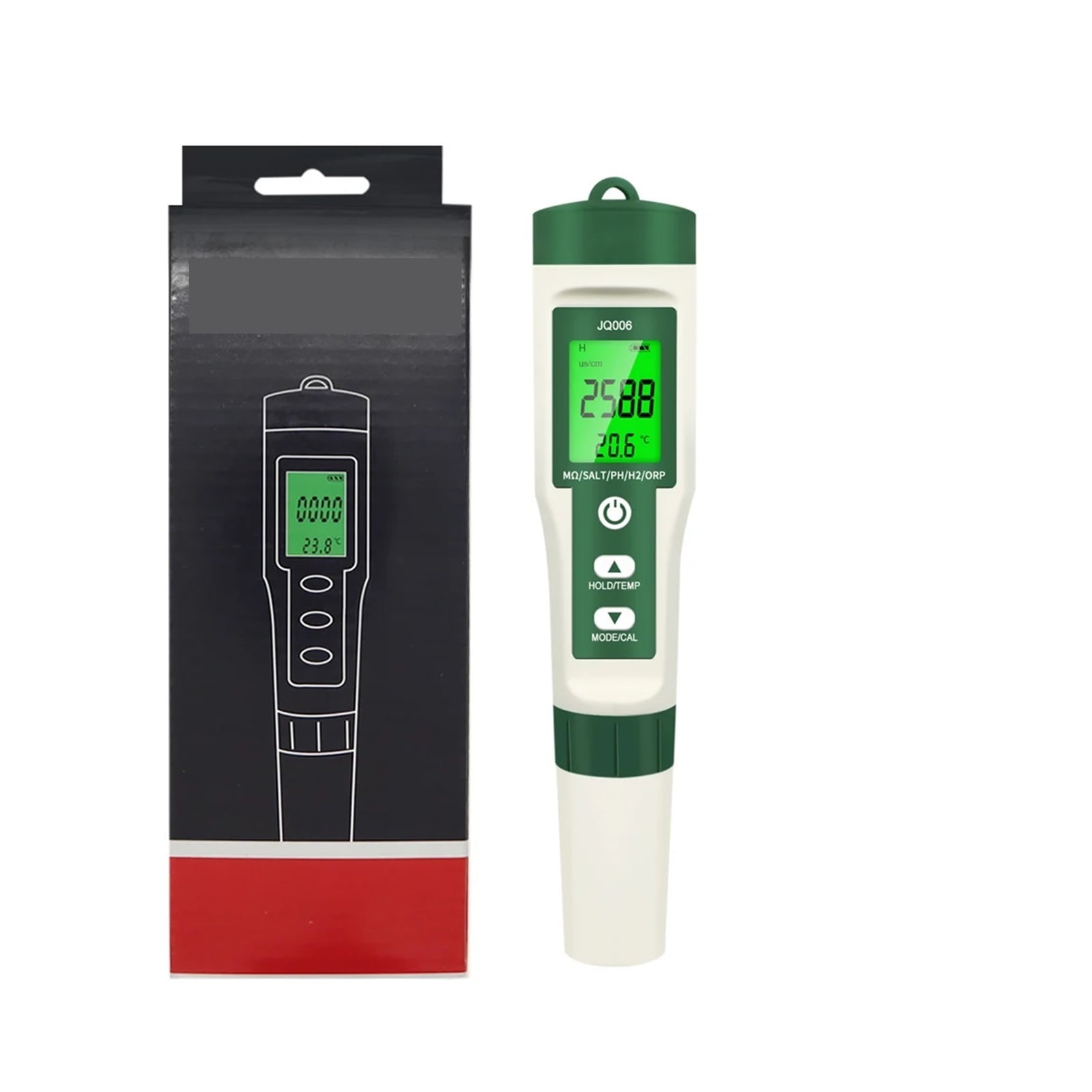 Digital PH Meter 10 in 1 Resistivity/Nutrient Solution Fertility/H2 ...