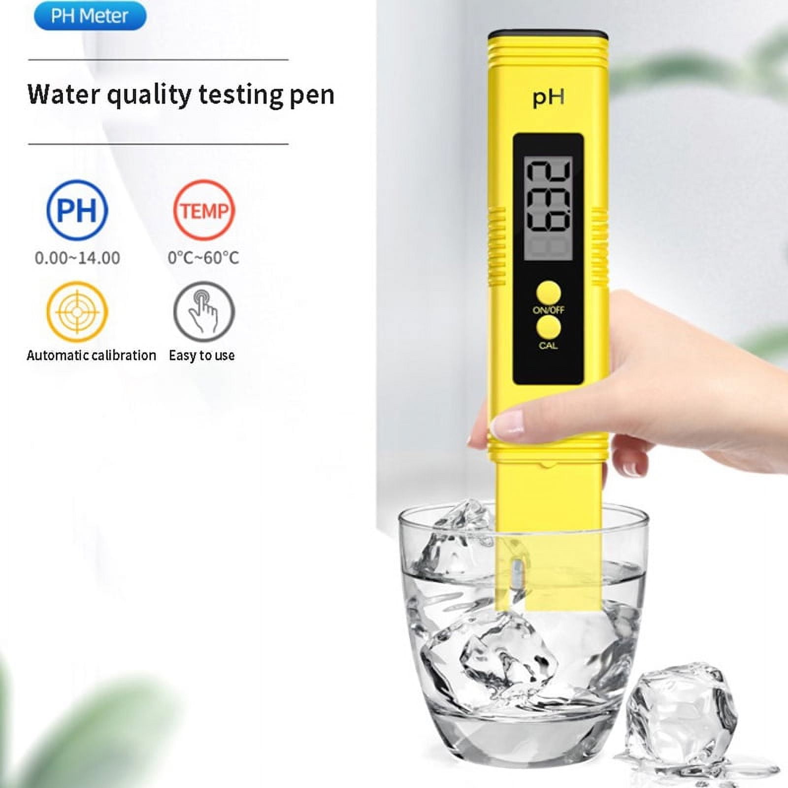 Digital PH Meter High Precision LCD Aquarium Water Acid PH Tester Pool ...
