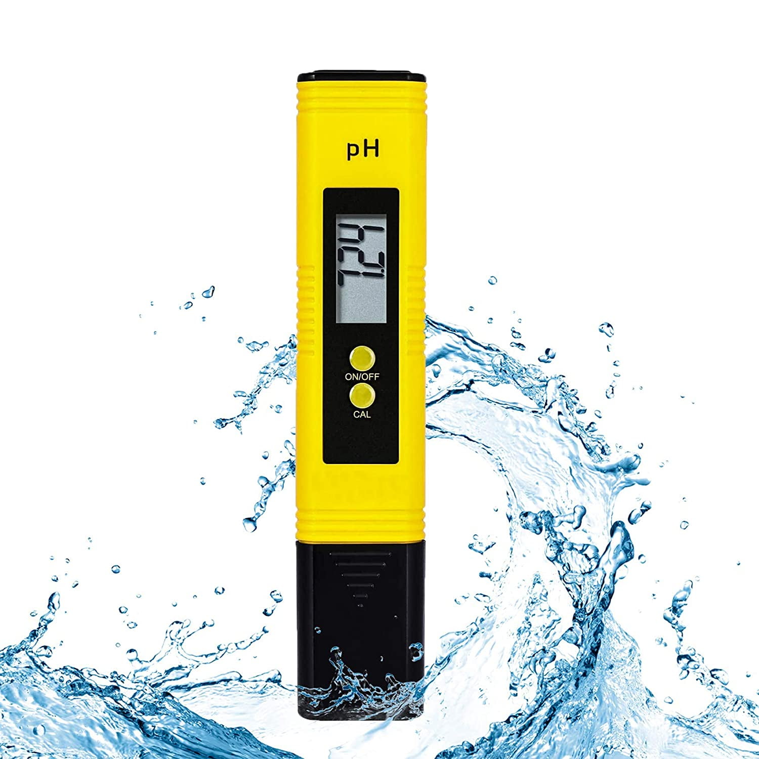 Digital PH Meter, High Precision Water Quality Tester with pH Range 0 ...