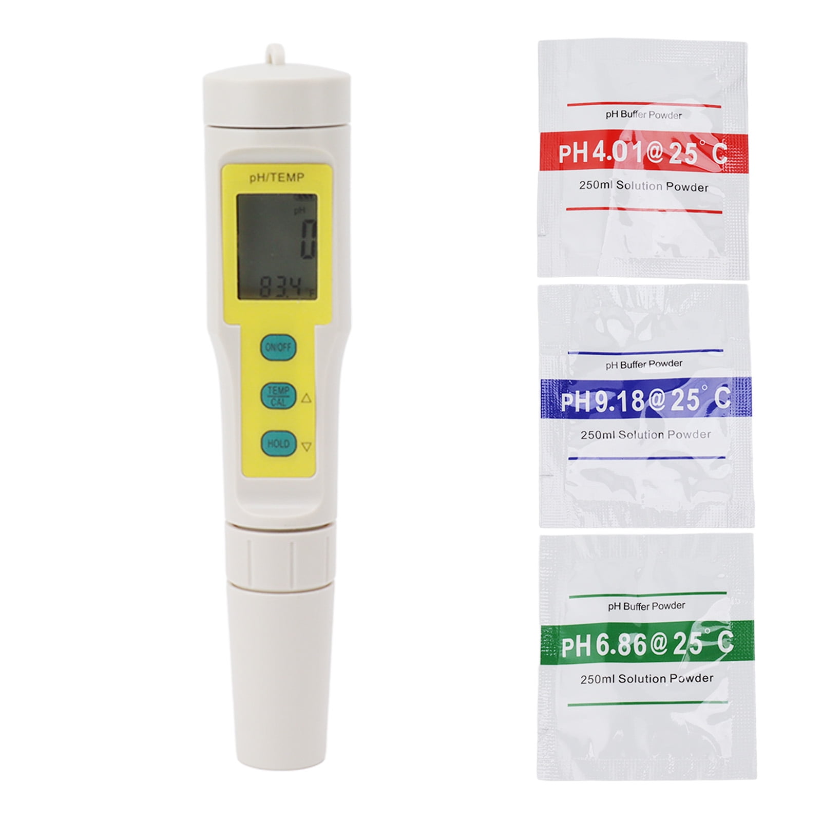 Digital PH Meter Portable High Accuracy PH Level Pen Tester Easy to ...
