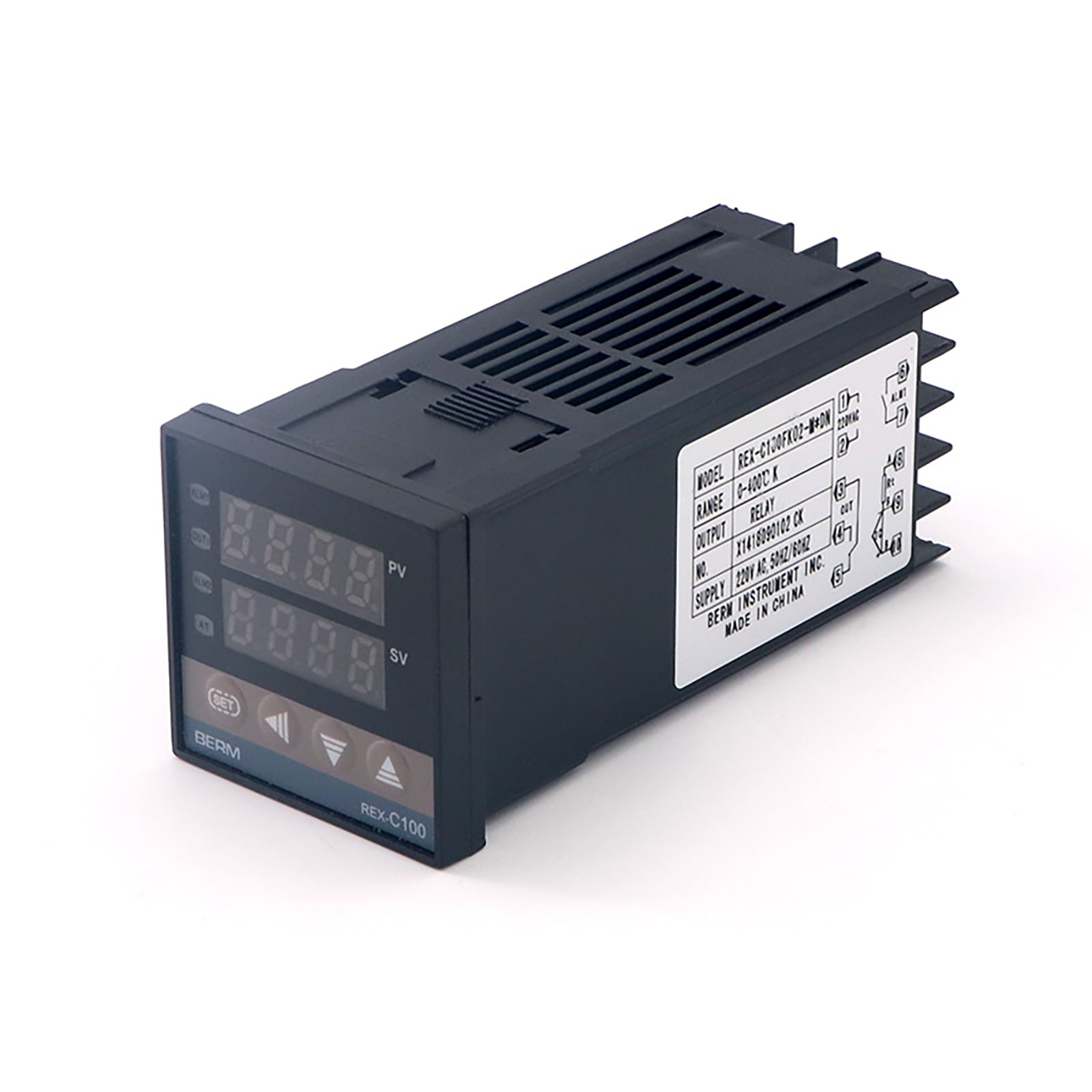 Digital PID Temperature Controller REX-C100FK02-M*DN 0-400 Degree Intelligent Thermostat High ...