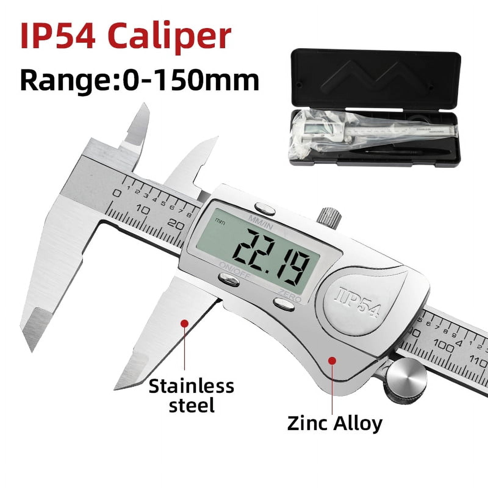 Digital Pachometer Metal Caliper Professional Vernier Caliber Measuring Tools Woodworking Thick ...