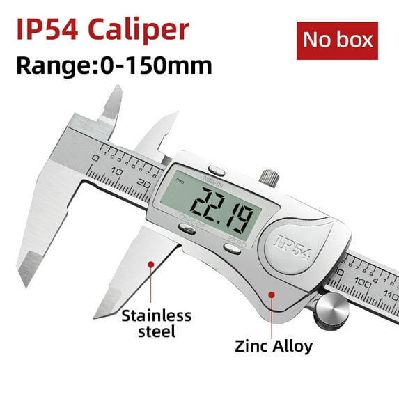 Digital Pachometer Metal Caliper Professional Vernier Caliber Measuring ...