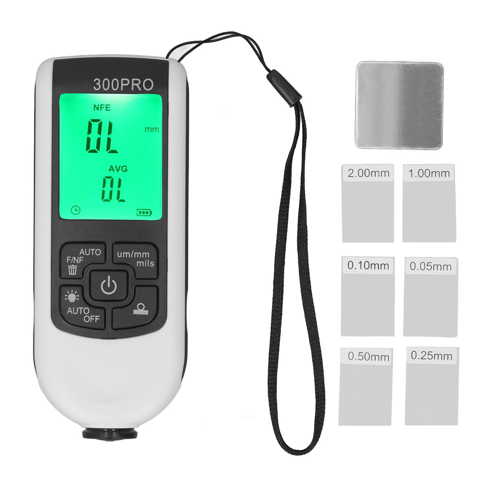 Digital Paint Thickness Gauge & Coating Depth Meter, 0-2000μm Range ...