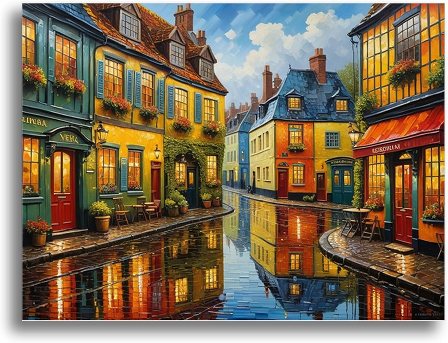 Digital Paint by Number for Adults, Scenery Paint by Numbers, DIY Oil ...