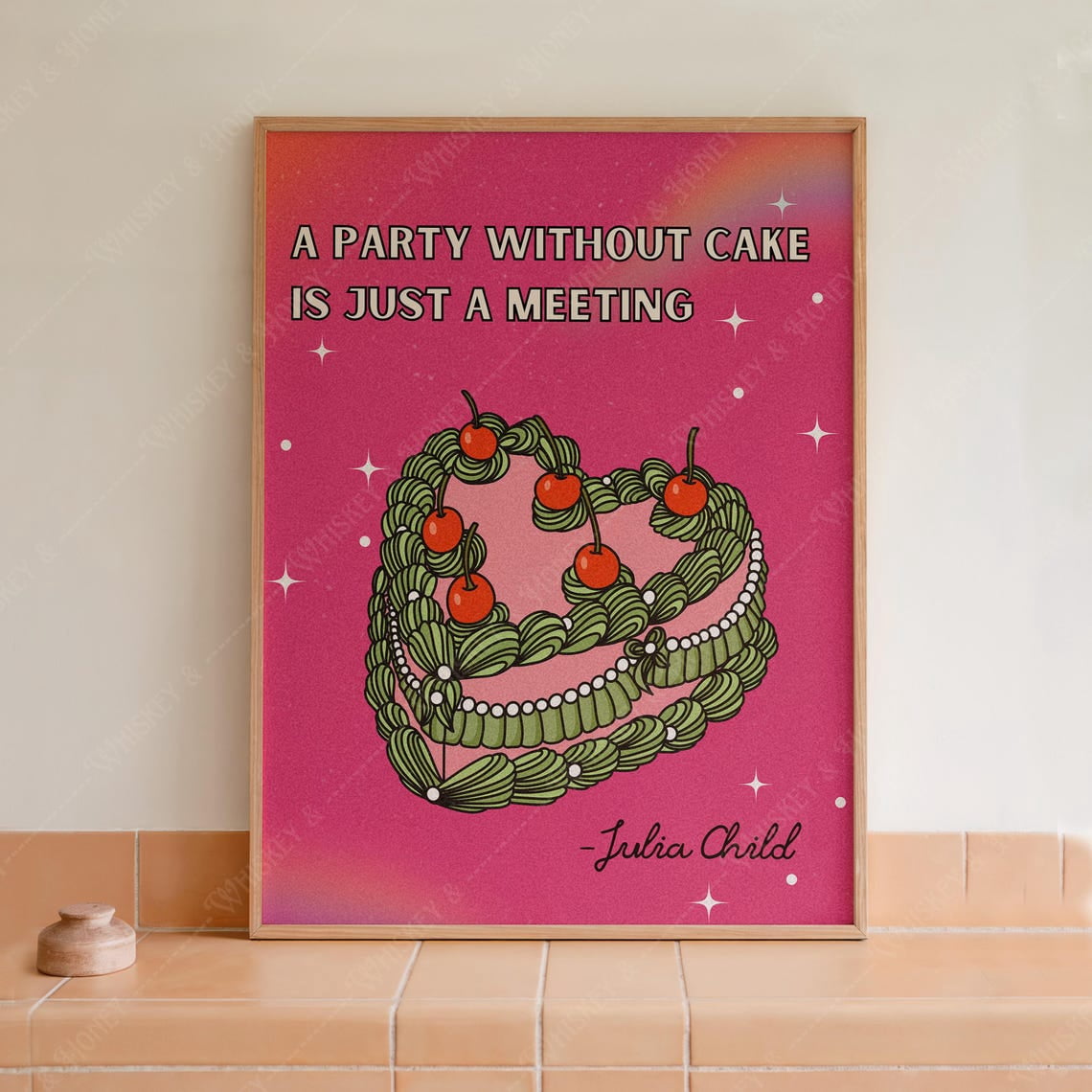 Digital, Party Without Cake Art Print, Trendy Art Print,Large Art Print ...