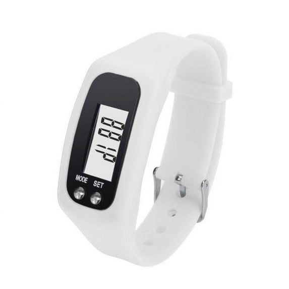 Digital Pedometer Watch with LCD Display - Tracks Steps, Walking ...