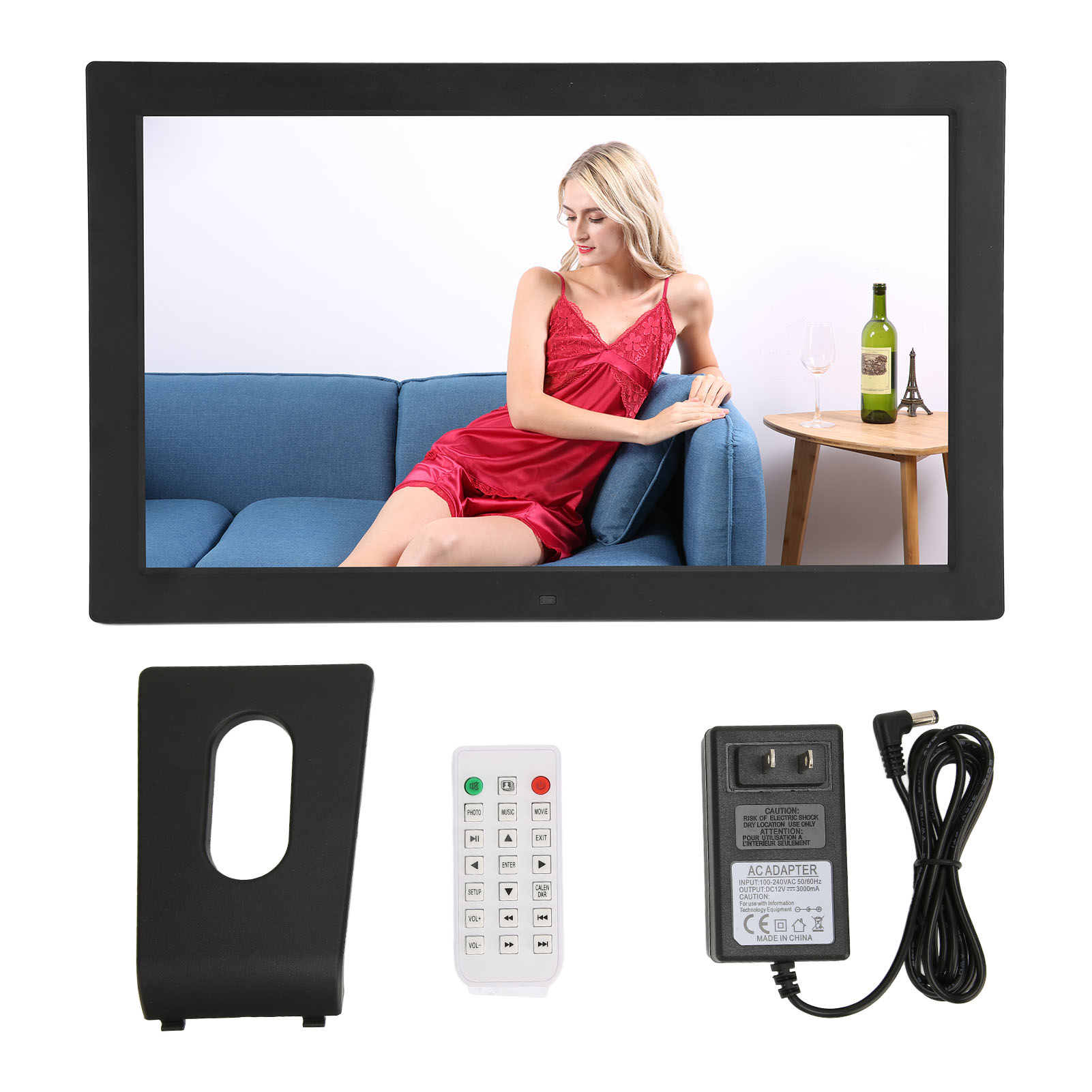 Digital Photo Frame 18.5 Inch Full HD LED Screen Video Music Playback ...