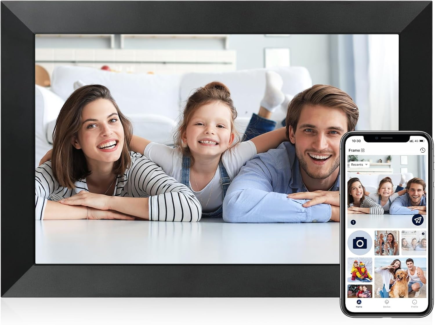 Digital Picture Frame 10.1 Inch IPS HD Touch Screen WiFi Smart Digital ...