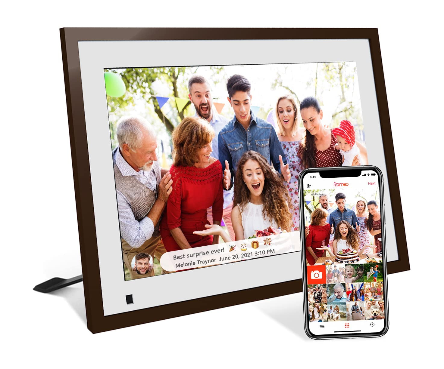 Digital Picture Frame 10.1 Inch Large Digital Photo Frame with IPS Full ...