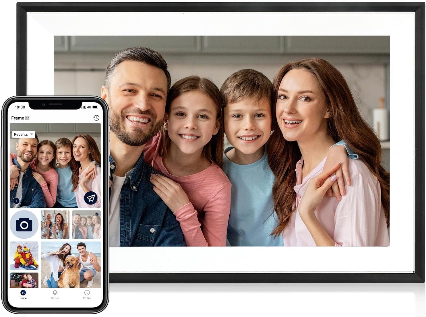 Digital Picture Frame, 10.1 Inch Picture Frame with 1280*800 IPS Touch ...