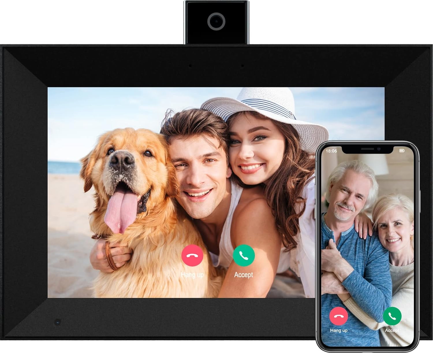 Digital Picture Frame 10.1 Inch Smart WiFi Digital Photo Frame IPS HD ...