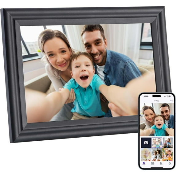 Digital Picture Frame 10.1 Inch WiFi Digital Photo Frame with 16GB ...