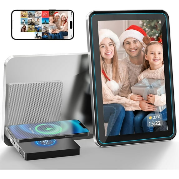 Digital Picture Frame, 10.1 Inch WiFi Digital Photo Frame with Wireless ...