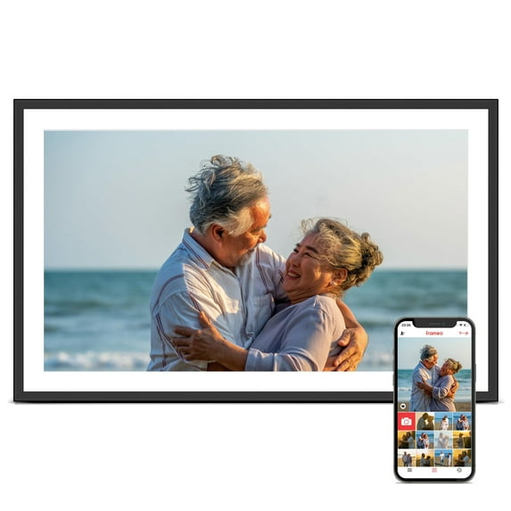 Digital Picture Frame, 15.6 Inch Large Frameo Digital Photo Frame WiFi ...