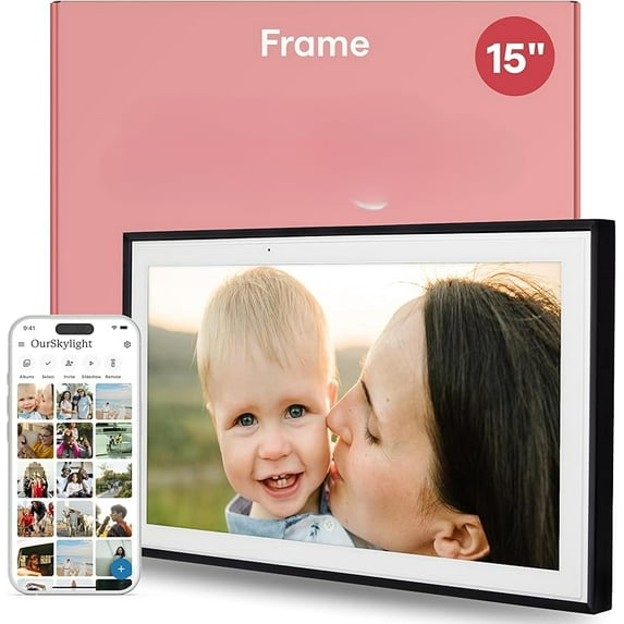 Digital Picture Frame: 15 Inch WiFi Enabled with Load from Phone ...