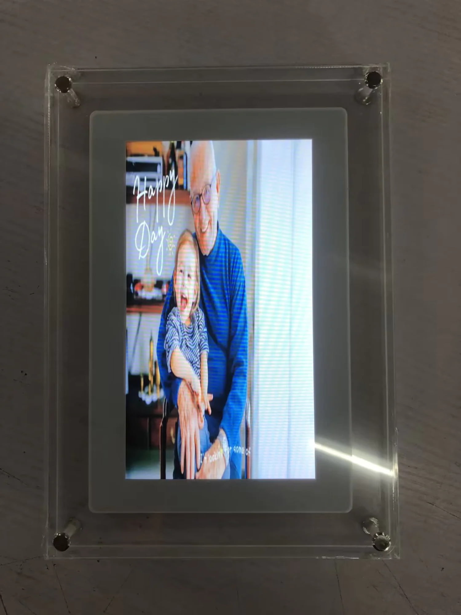 Digital Picture Frame Acrylic Video Player Digital Photo Frame Vertical ...