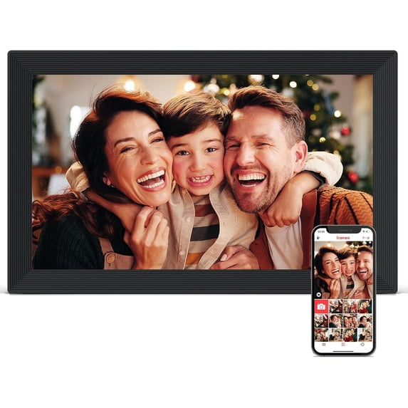 Digital Picture Frame WiFi, 15.6 Inch Frameo Digital Photo Frame, 32GB ...
