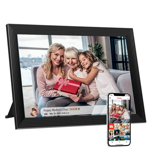 Digital Picture Frames Load from Phone, Frameo 10.1 inch Smart WiFi ...