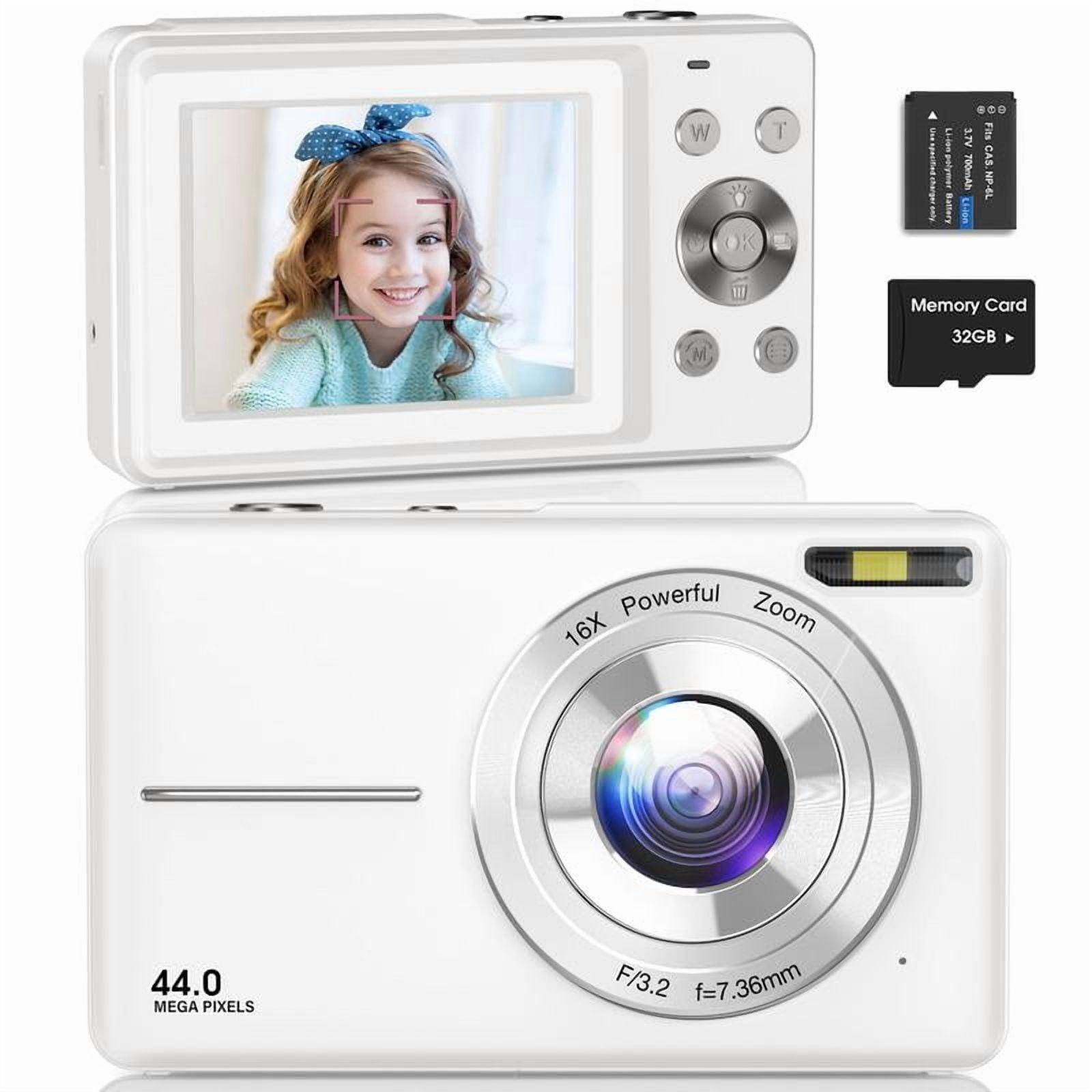 Digital Point and Shoot Camera: FHD 1080P Video & Photo, 16X Digital ...