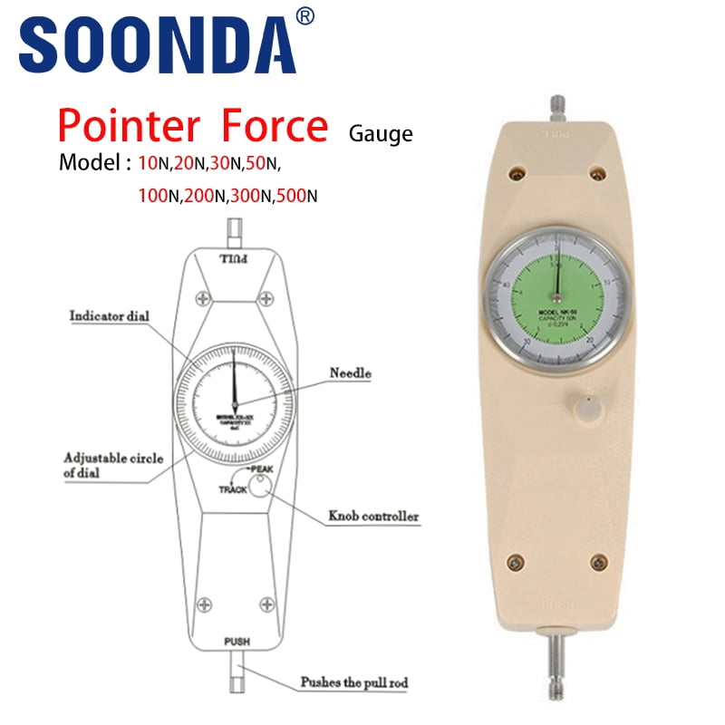 Digital Pointer Force Gauge Spring Tension Pressure Gauge Testing ...
