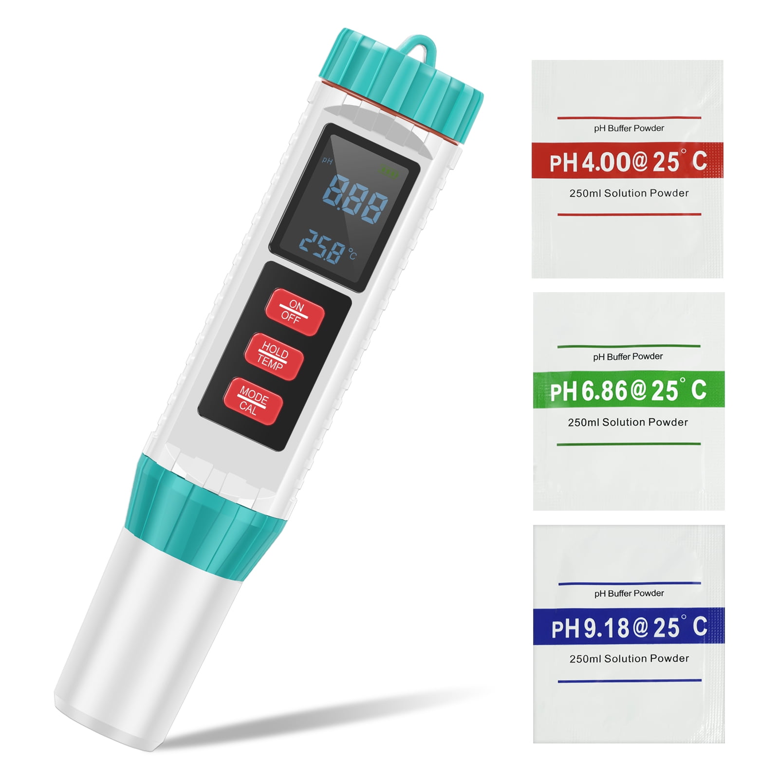 Digital Pool Water Tester High Accuracy PH Meter Portable Pool Salt ...