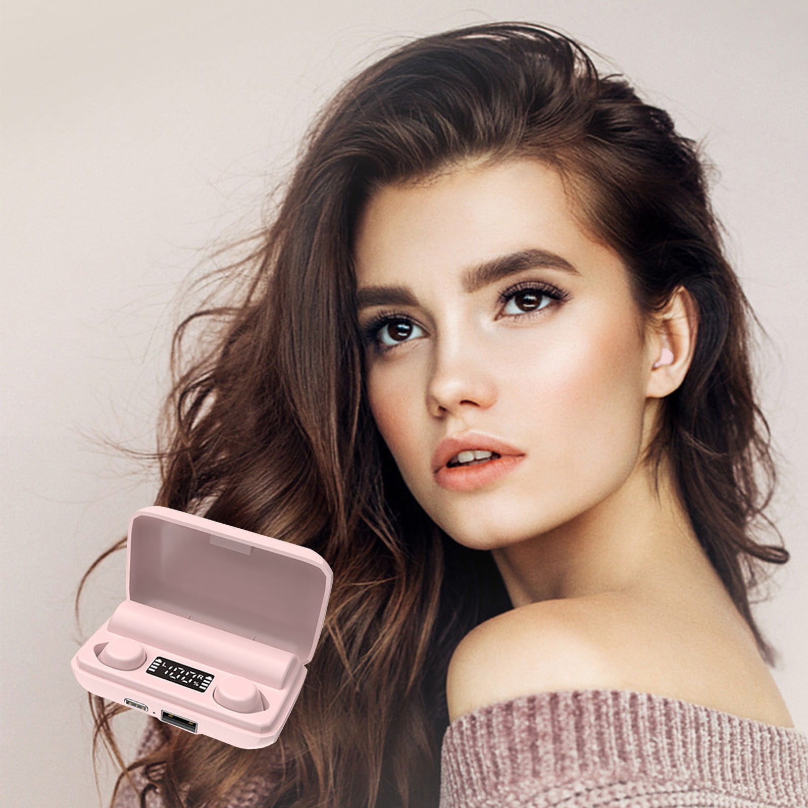 Digital Power Bluetooth Headset Mini Invisible Binaural Sleep Headset ...