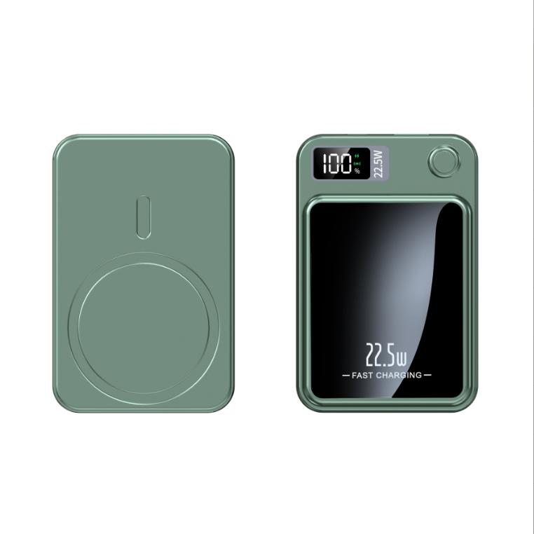 Digital Power Display 10000 mAh Ultra-Thin Mini Wireless Magnetic Power ...