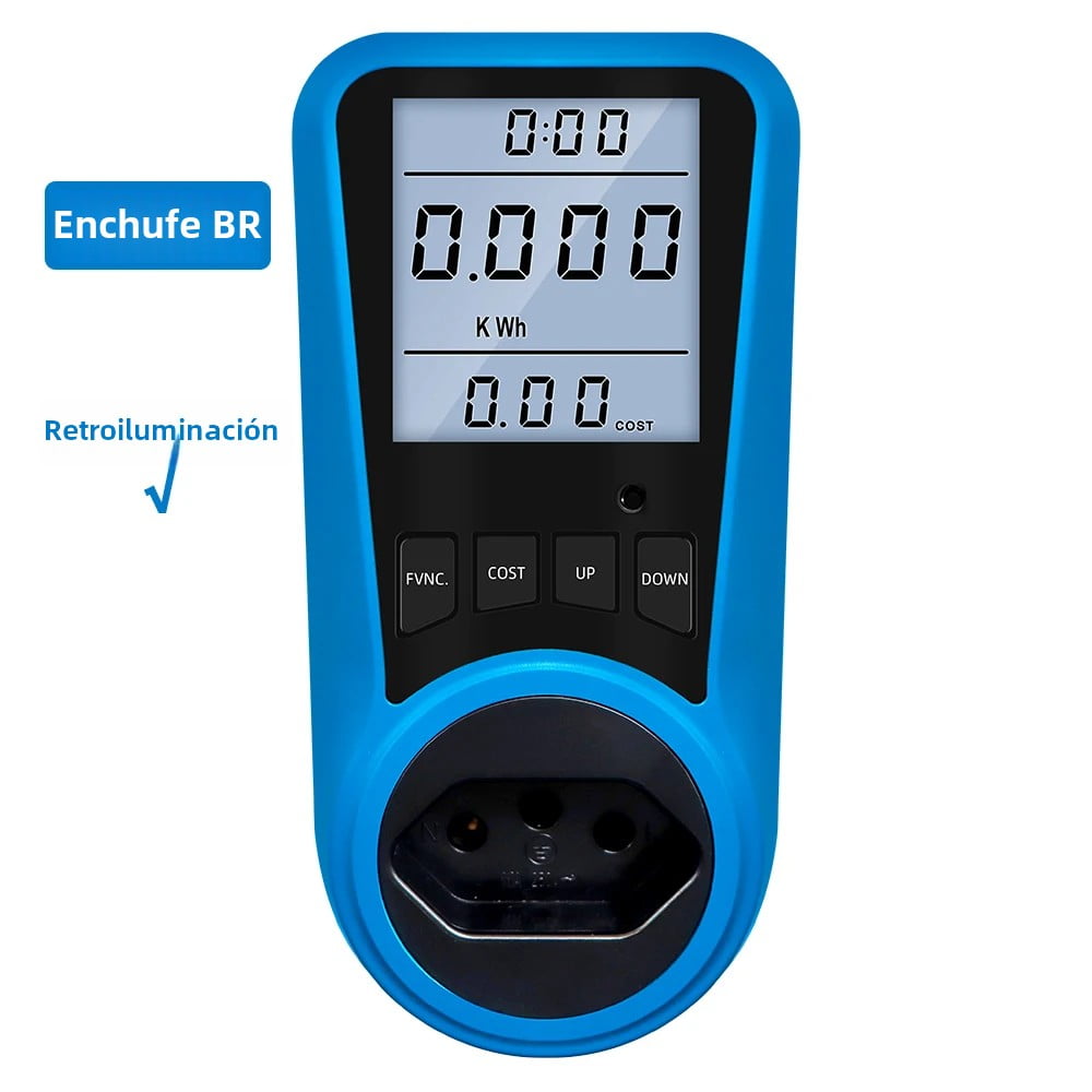 Digital Power Meter Potentiometer Plug KWh Electricity Consumption ...