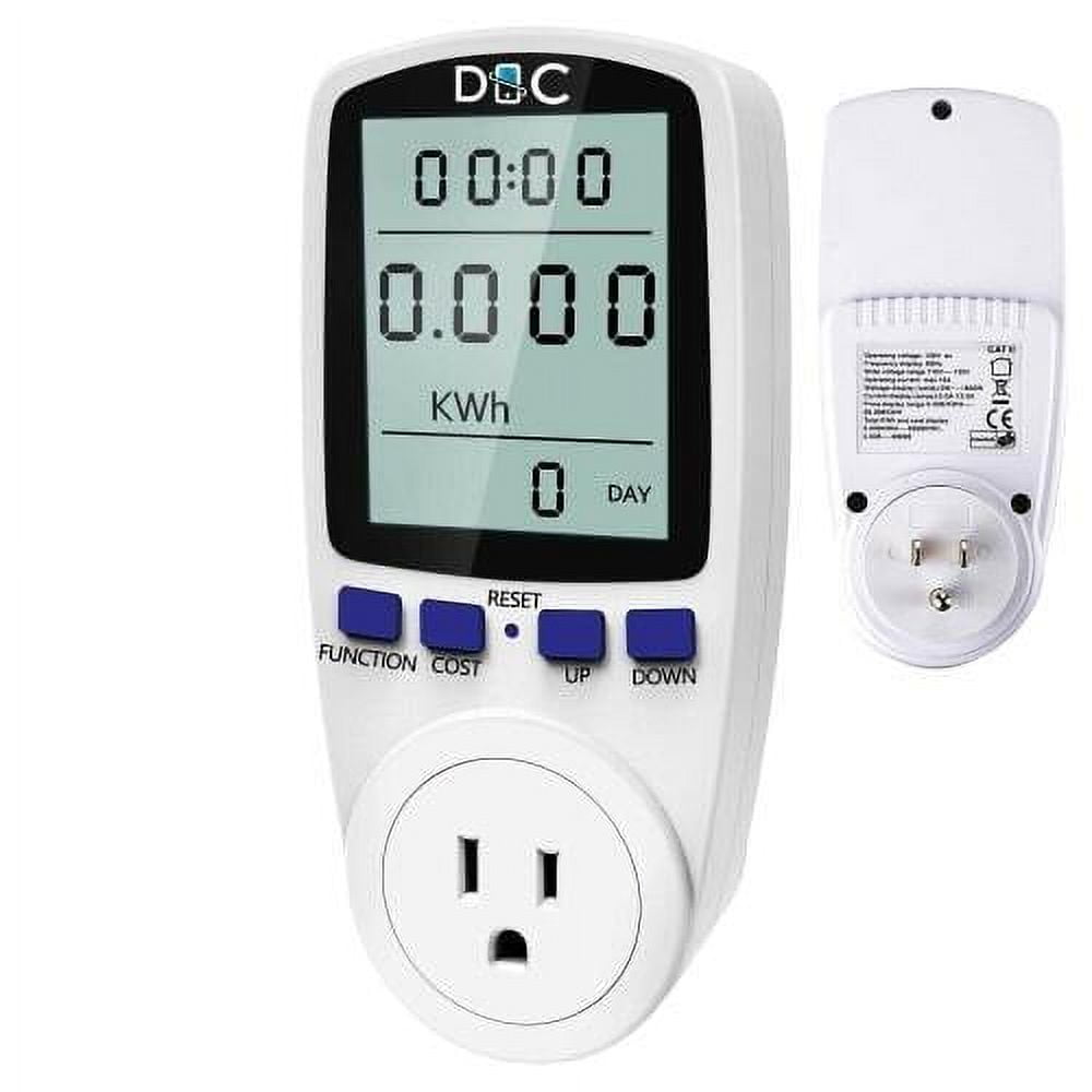 Digital Power Saving Energy Monitor Watt Amp Volt KWh Meter Electricity ...