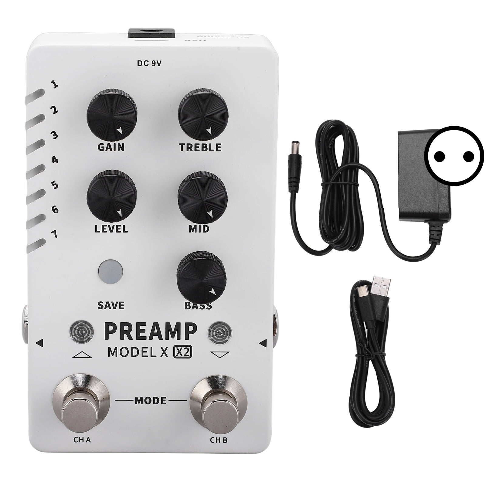 Digital Preamp Effect Pedal Multi Channel Single Block GIR Box Model ...