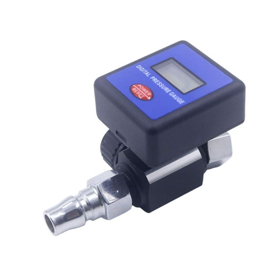 Digital Pressure Gauge, 1/4NPT Accurate Regulator with DigitalGauge, Up ...