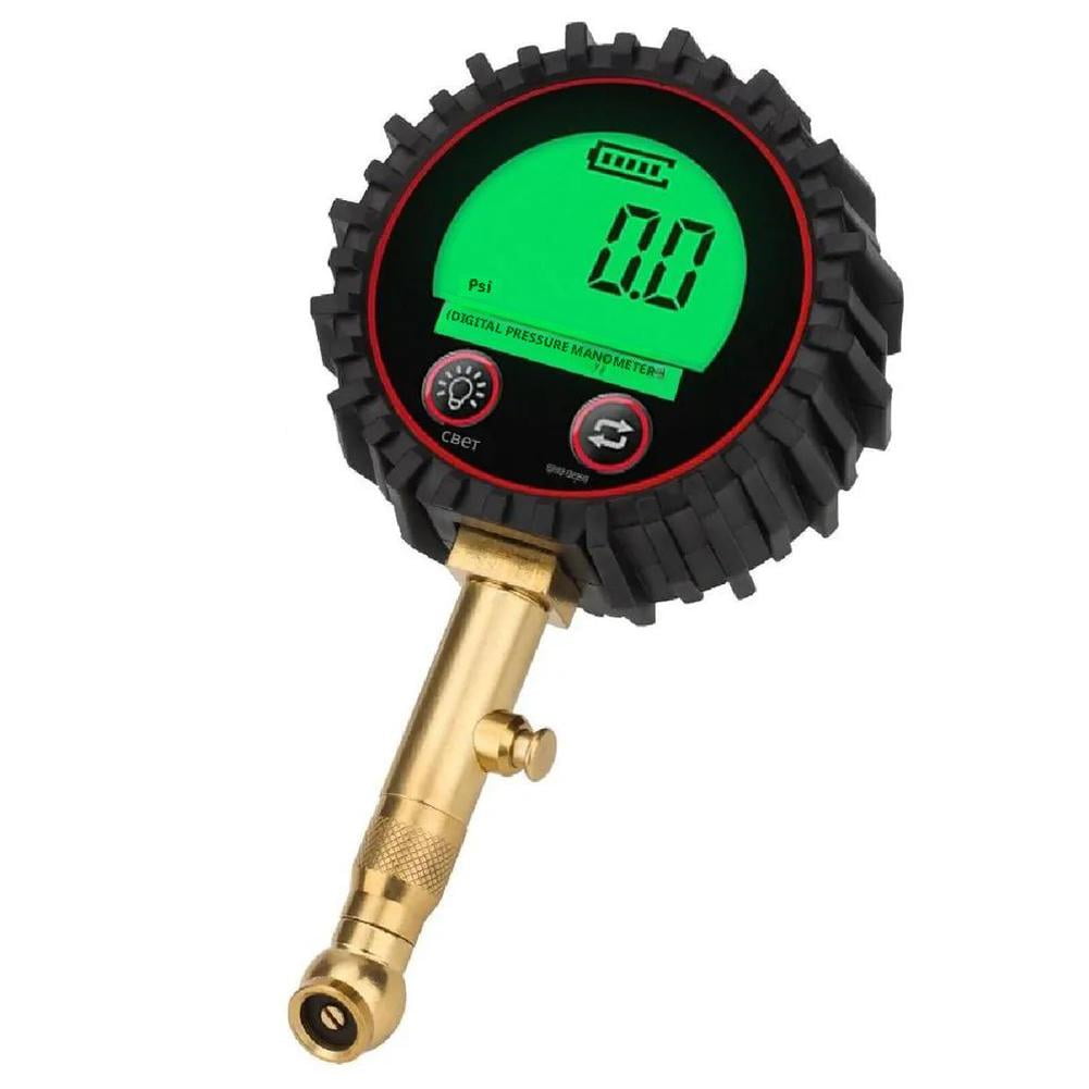 Digital Pressure Gauge Large LCD Display Fast and Accurate Reading with 360 Swivel Chuck for ...