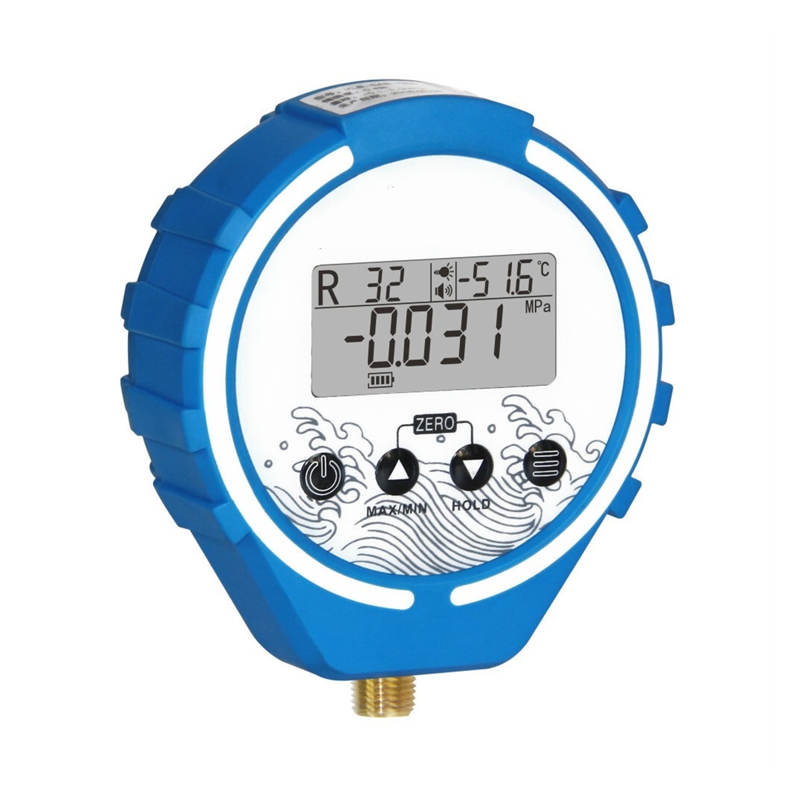 Digital Pressure Gauge Manifold Refrigeration Tester Vacuum Meter HV/AC ...