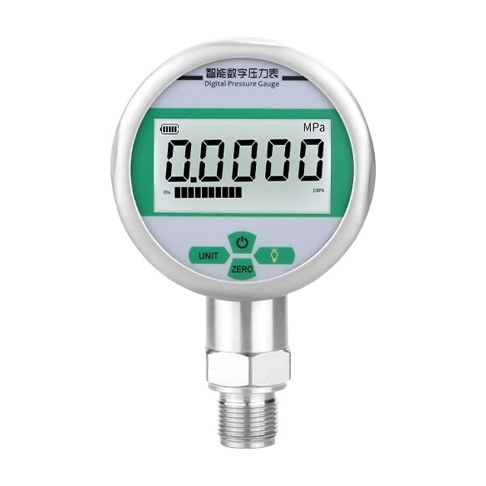 Digital Pressure Gaus Manometer 80mm 0.5%FS 4-digit Display, 0-100mpa 5 ...
