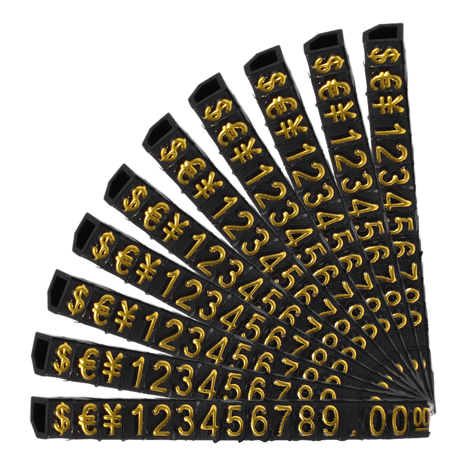Digital Price Tag 10 Sets Pricing Label Stand Tags for Jewelry Display ...