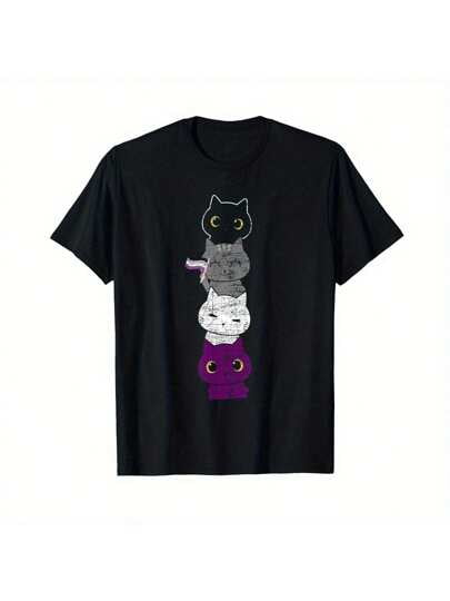Digital Print Cute Cat Animal Ace Pride Month LGBTQIA Asexuality ...