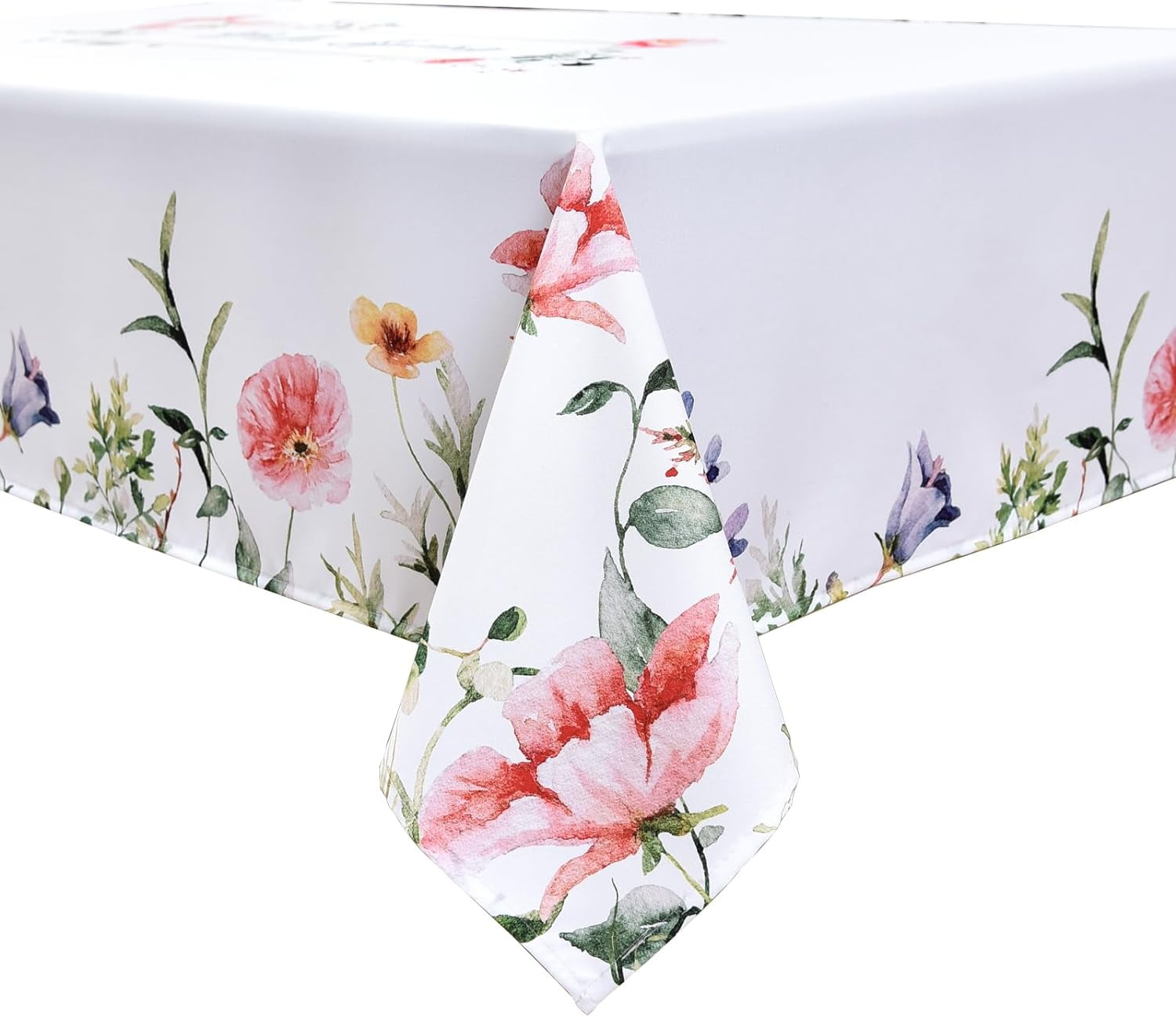Digital Print Hello Spring Floral Tablecloth 60x102 inch for Oblong ...