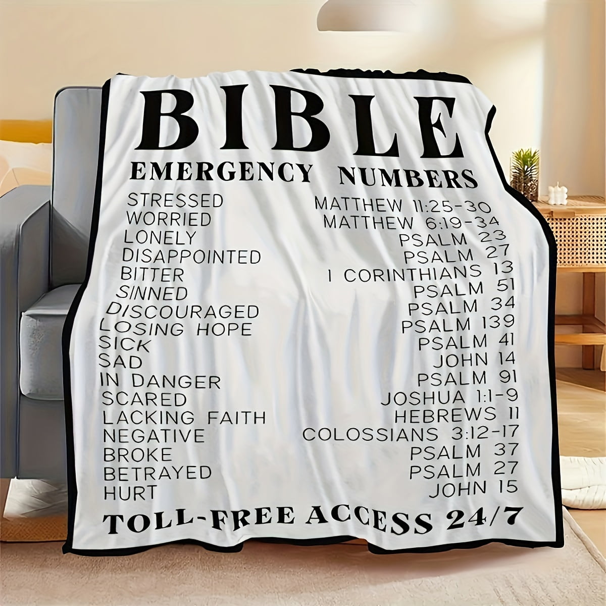 Digital Printed Blanket, Christian Message Gift, Birthday Gift, A Gift ...