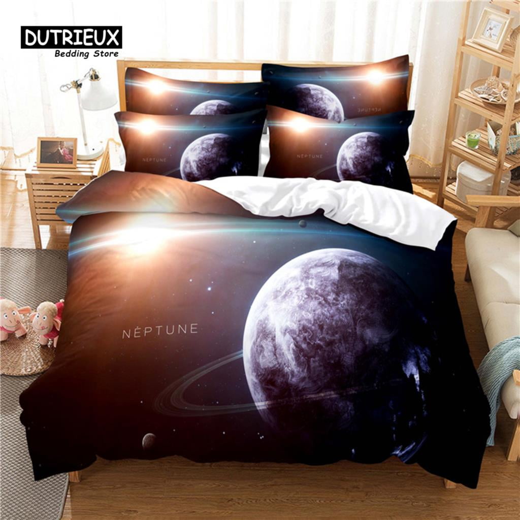 Digital Printing Earth Bedding Set Starry Earth Duvet Cover 3D Bedding ...