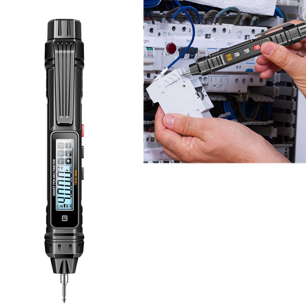 Digital Professional 4000 Counts Multimeter Pen Tester Non-Contact AC ...