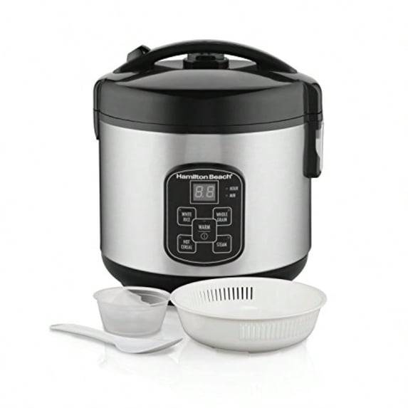Digital Programmable Rice Cooker and Food Steamer 8 Cups Cooked 4 ...